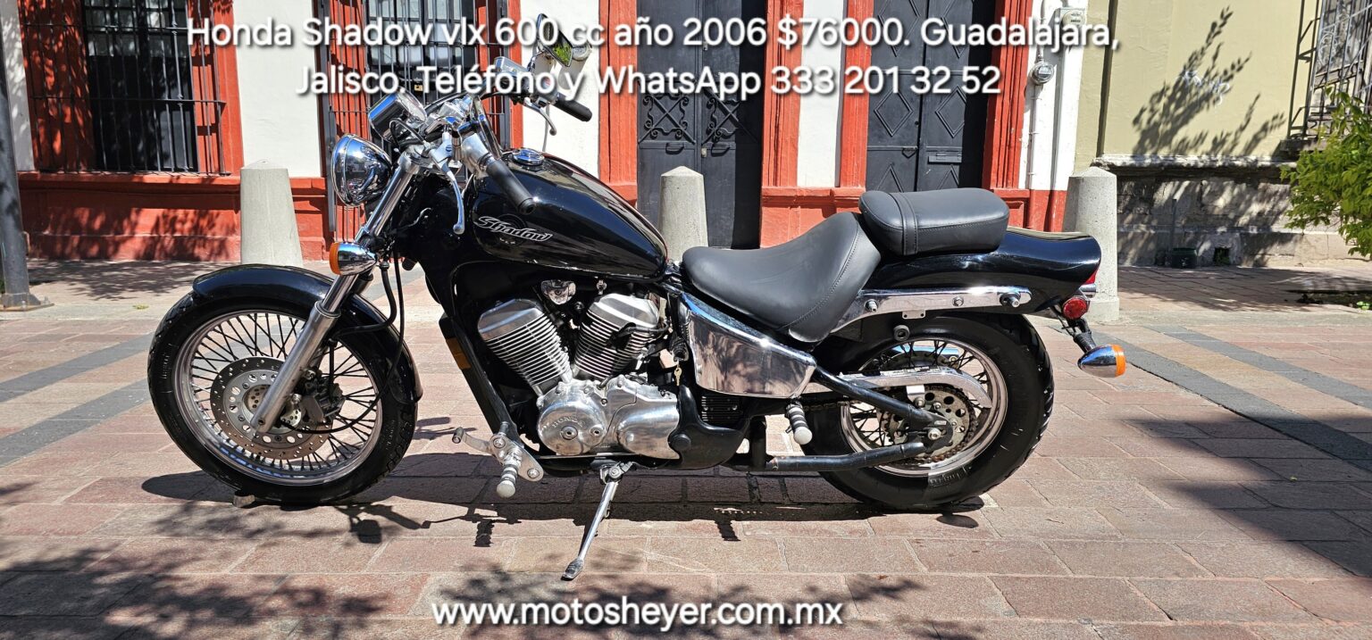 Honda Shadow vlx 600 cc año 2006 vin 0637 millas 38076 – Motos Heyer